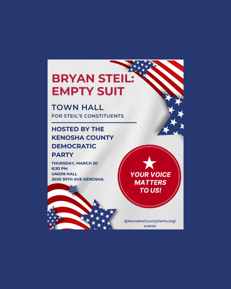 Video of our Bryan Steil: Empty Suit Town Hall – Kenosha County Democrats